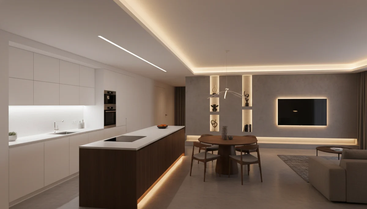 12 idee per utilizzare in modo creativo le strisce LED nell'interior ...